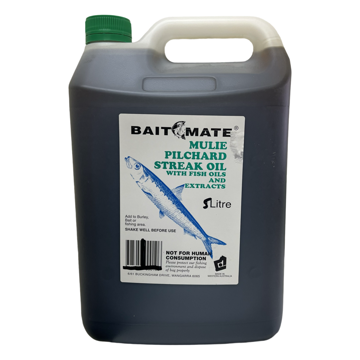 Bait Mate Mulie Pilchard Streak Oil with Fish Oils & Extracts (5 Litre