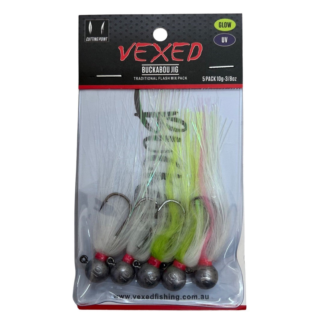 Vexed Buckabou Jig 5g Traditional Flash Mix (5pce)