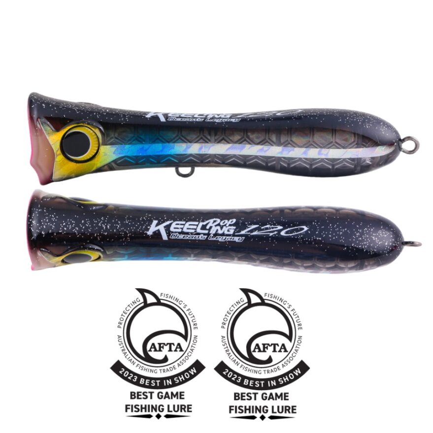 Oceans Legacy Keeling Popper Lure 140 Silver Mullet
