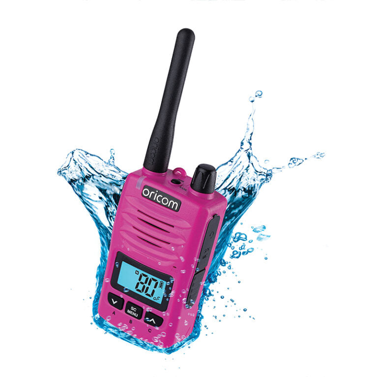 Oricom Waterproof IP67 5 Watt Handheld UHF CB Radio (DTX600) - Pink
