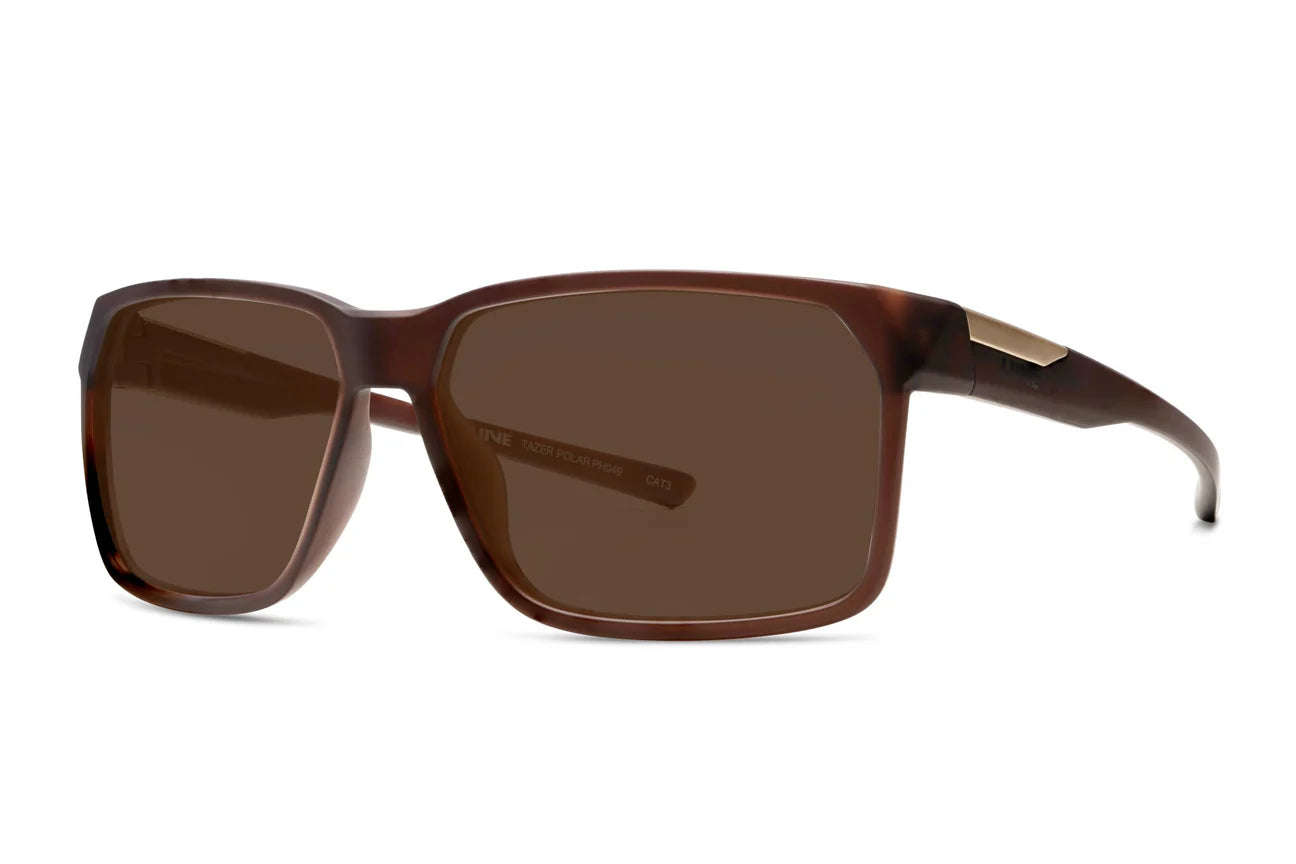 Liive Vision Tazer Sunglasses - Beer XTAL Frame with Polarized Brown L