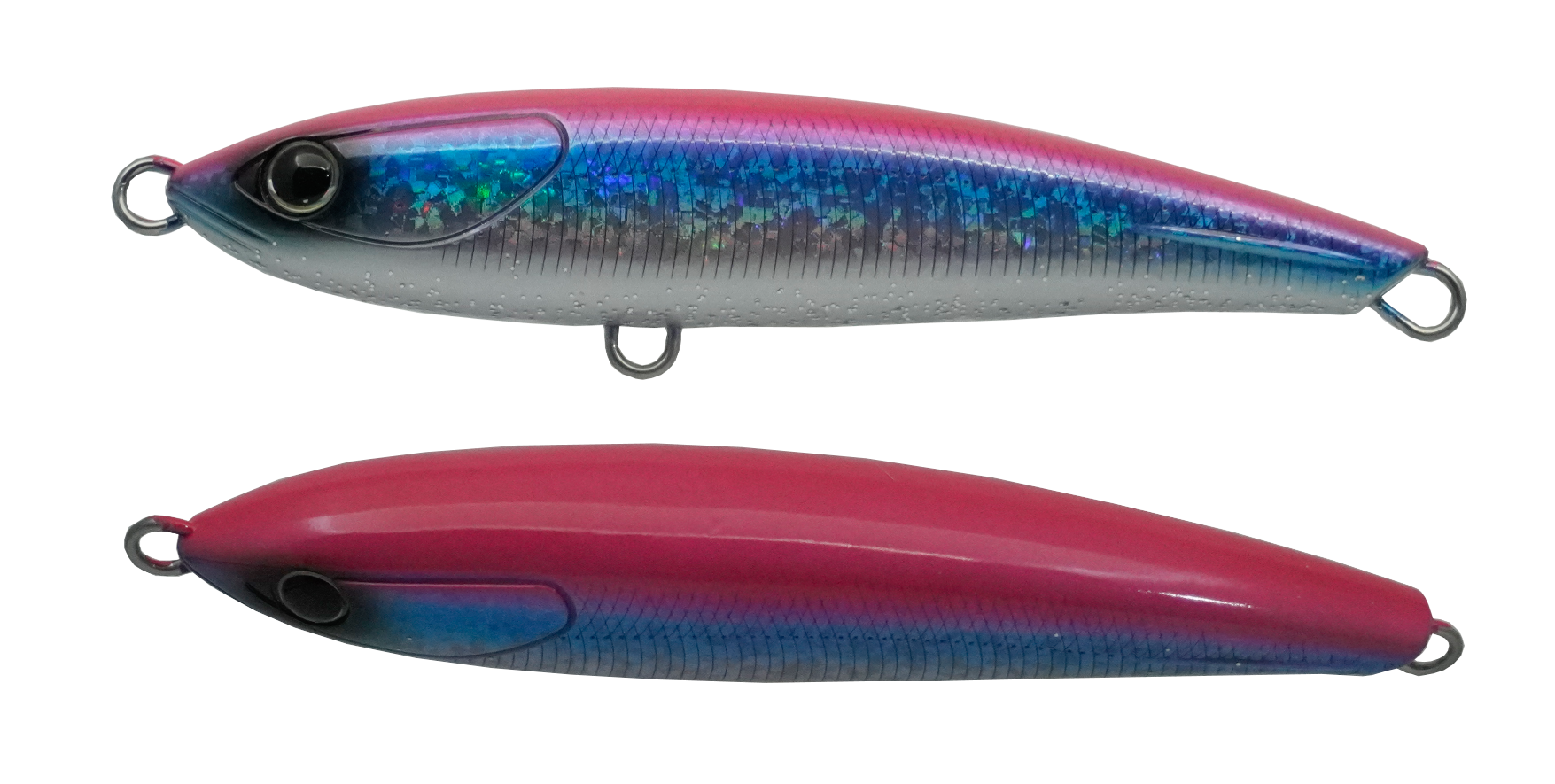 Ocean's Legacy Keeling Stickbait Lure 105 Blue Pink Silver