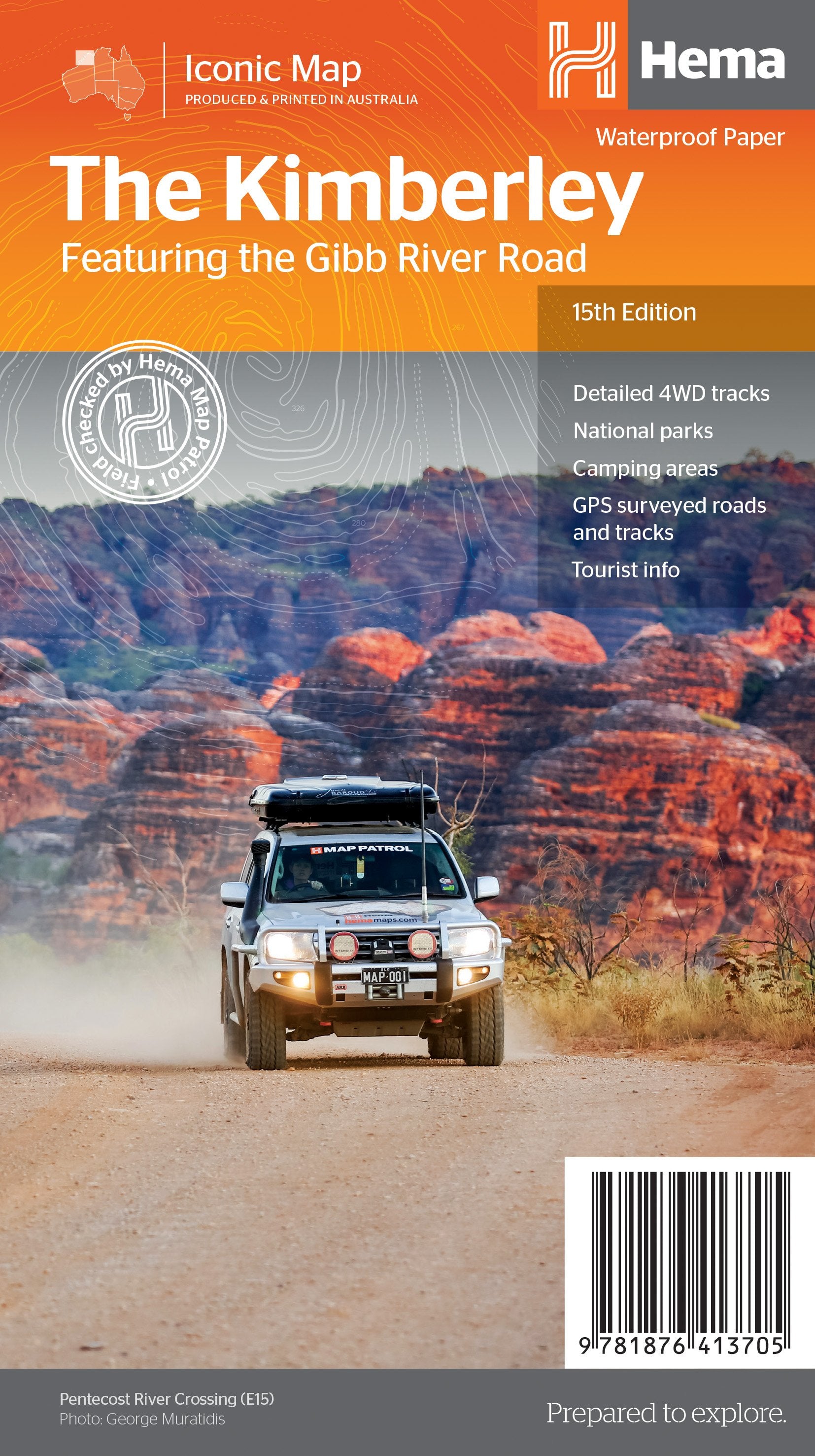 Hema Maps The Kimberly Map features/ The Gibb River Road (15th Edition